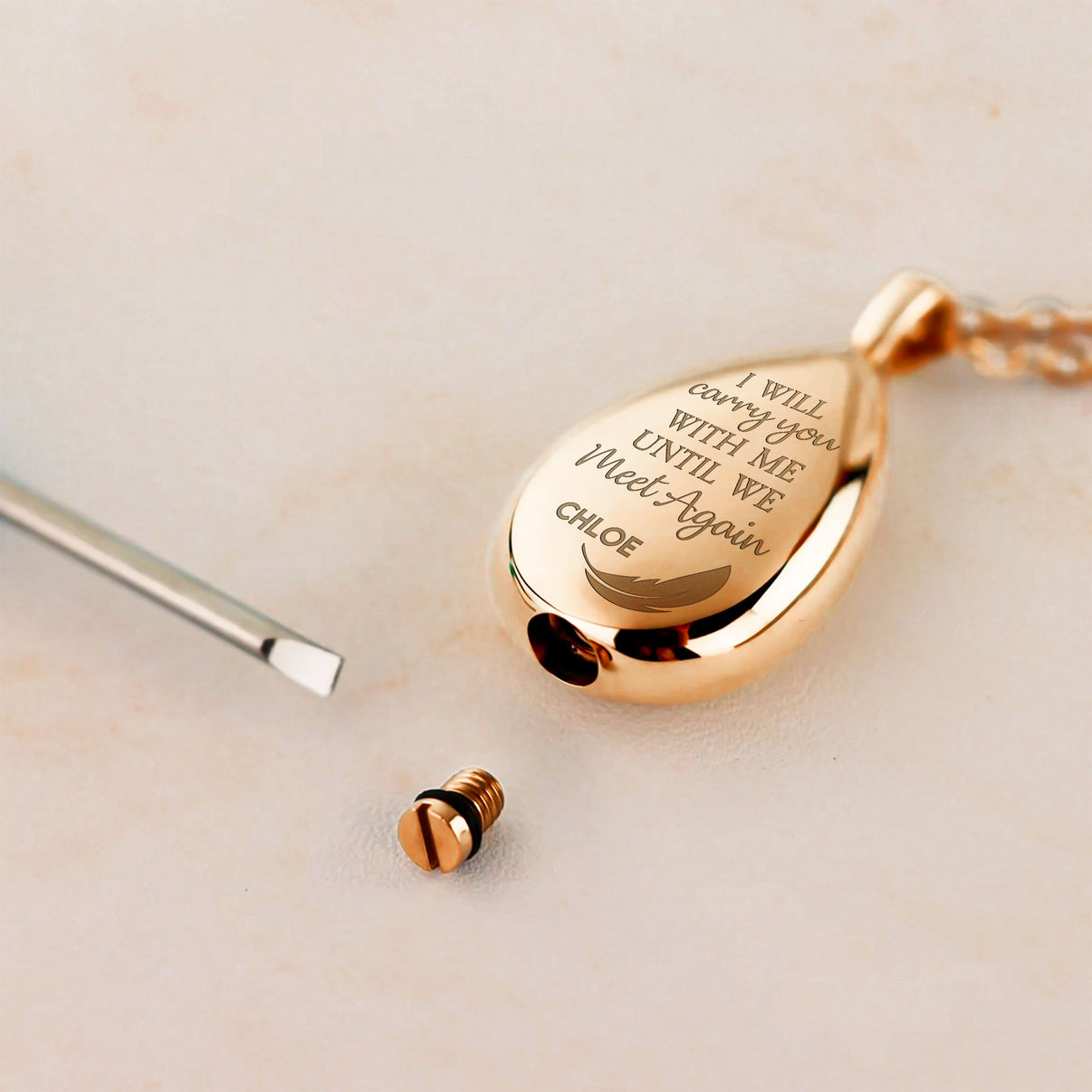 I Will Carry You With Me - Personalized Urn Necklace – Macorner