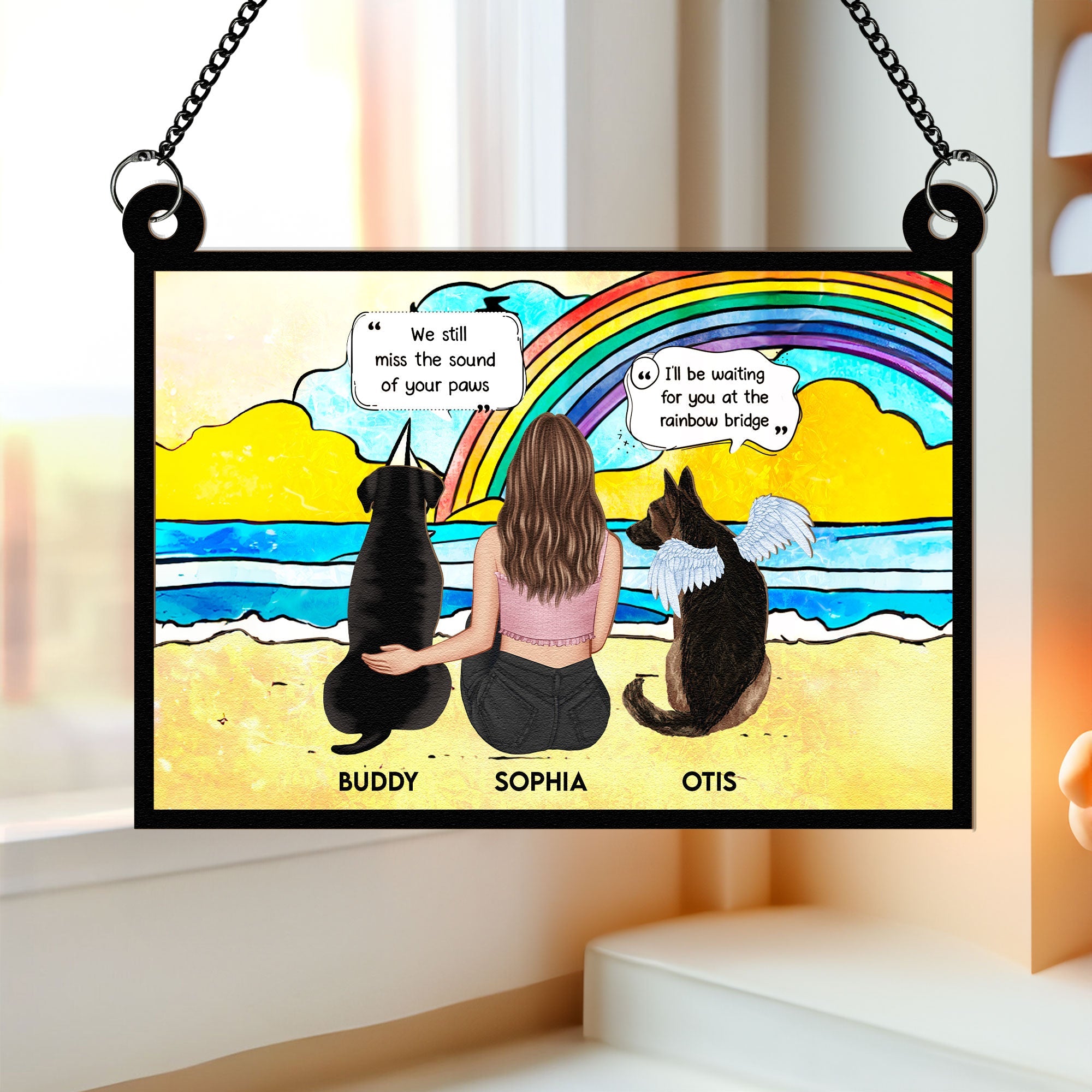 I'll Be Waiting For You - Personalized Window Hanging Suncatcher ...