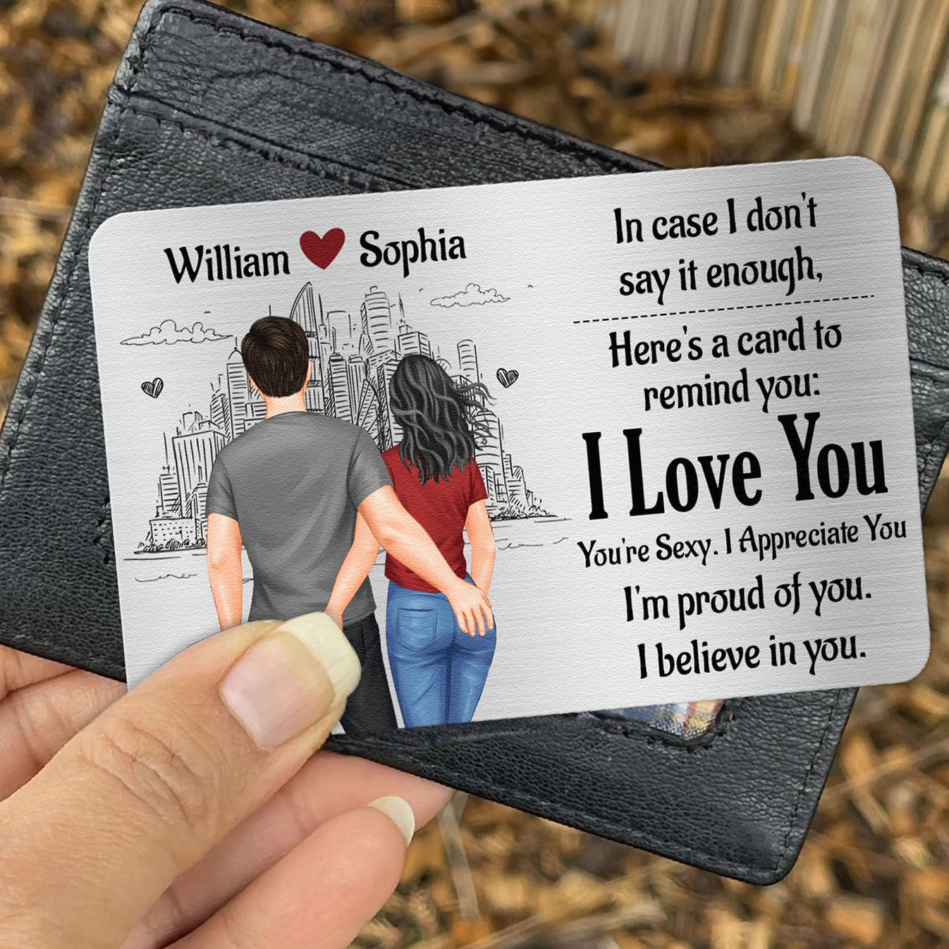 In Case I Don't Say It Enough Couples - Personalized Aluminum Wallet ...