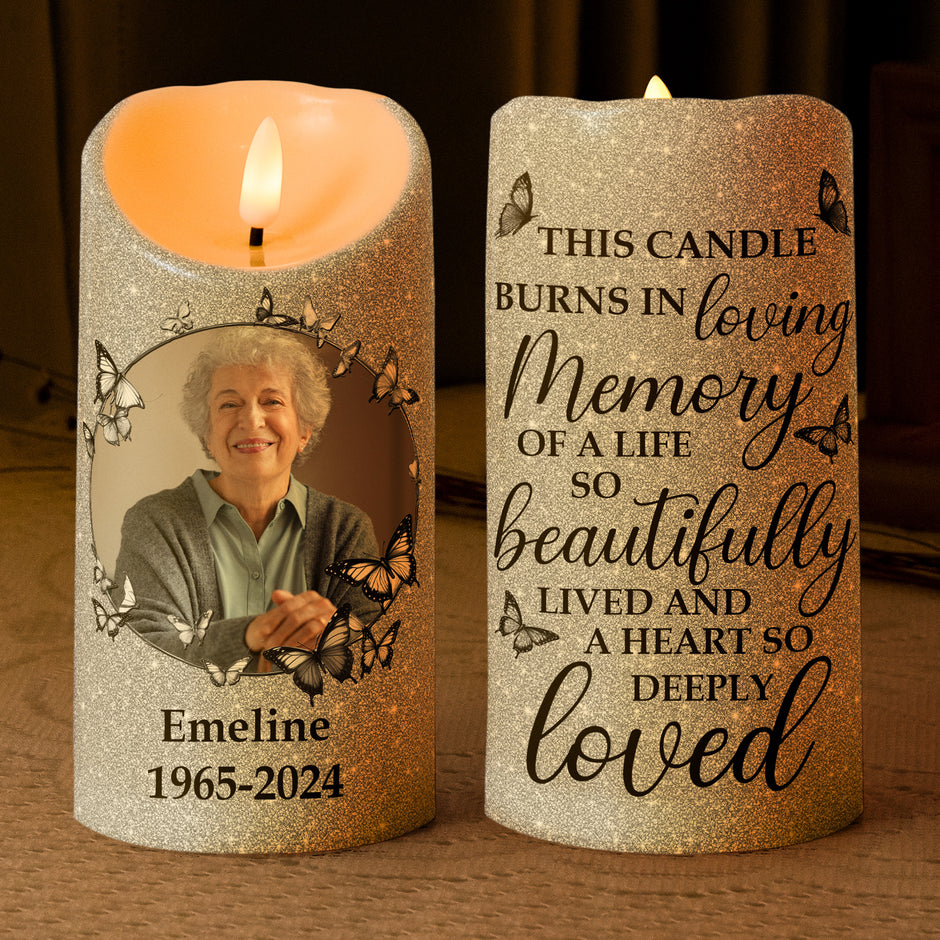 In Loving Memory Of A Life So Beautifully Lived - Personalized Photo ...