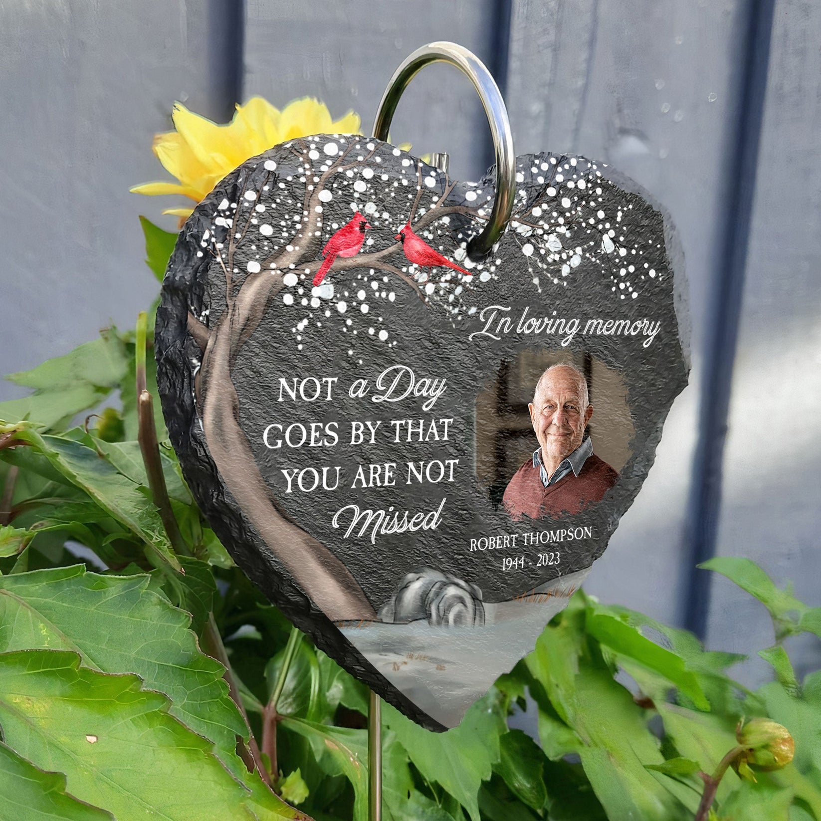 In Loving Memory Of Loss Of Mom Dad - Personalized Photo Memorial Gard ...