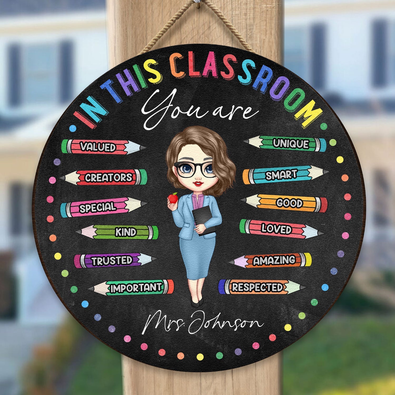 In This Classroom You Are - Personalized Wood Sign – Macorner