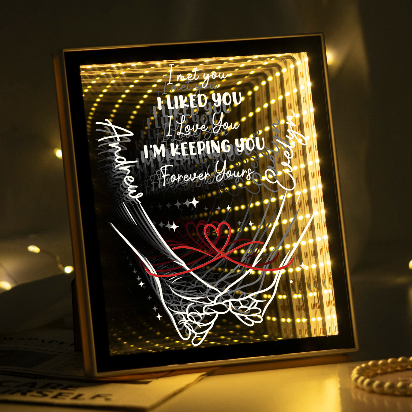 Infinity I’m Keeping You Forever Yours - Personalized Infinity Mirror ...