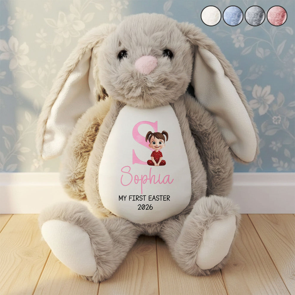 Initial Name Cute Cartoon - Personalized Bunny Plush – Macorner