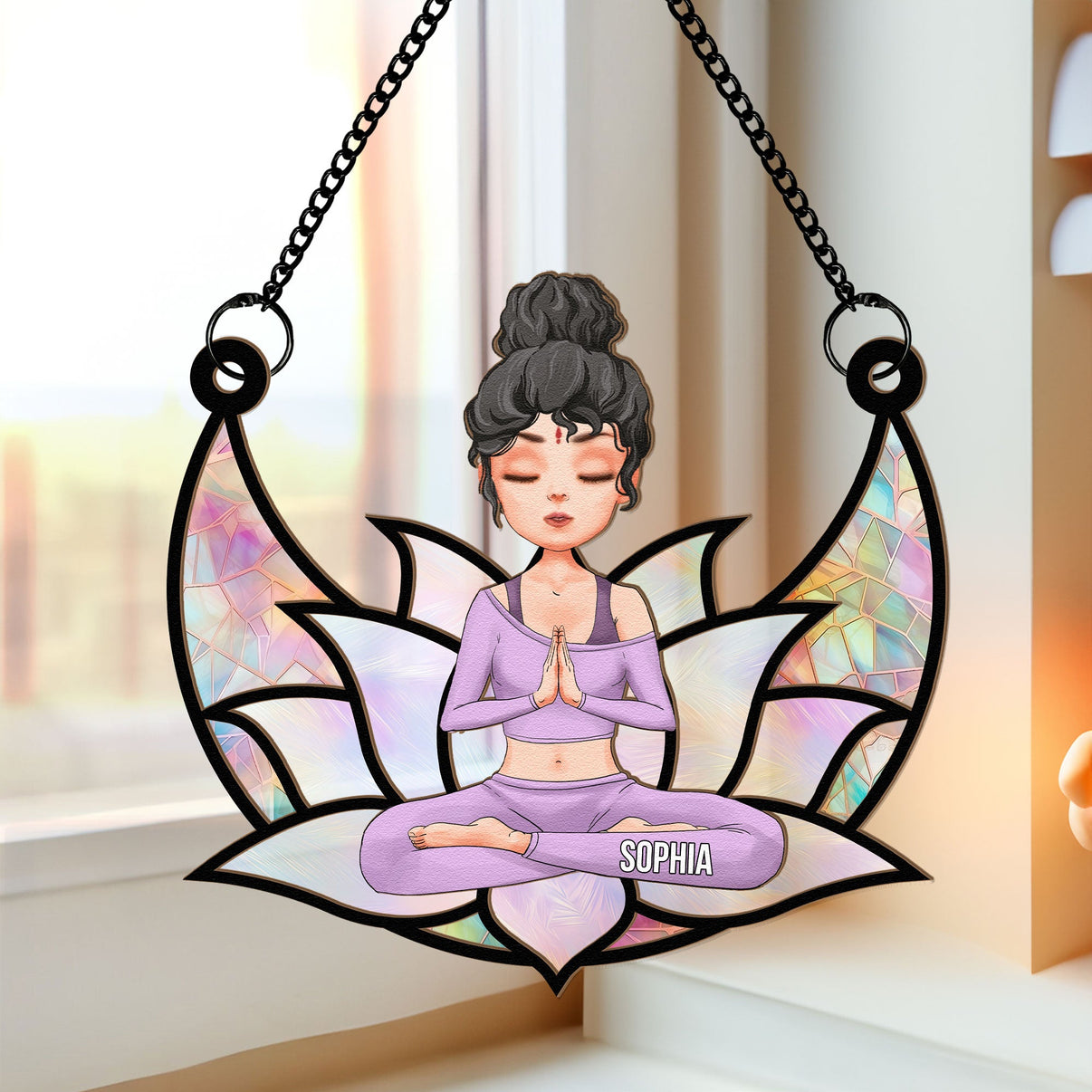 Inner Peace - Personalized Window Hanging Suncatcher Ornament – Macorner