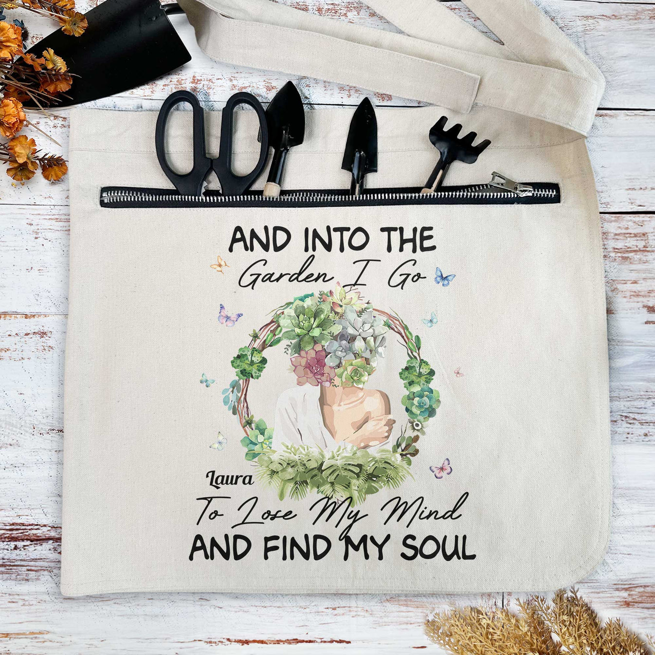 Into The Garden I Go To Lose My Mind And Find My Soul - Personalized Apron – Macorner