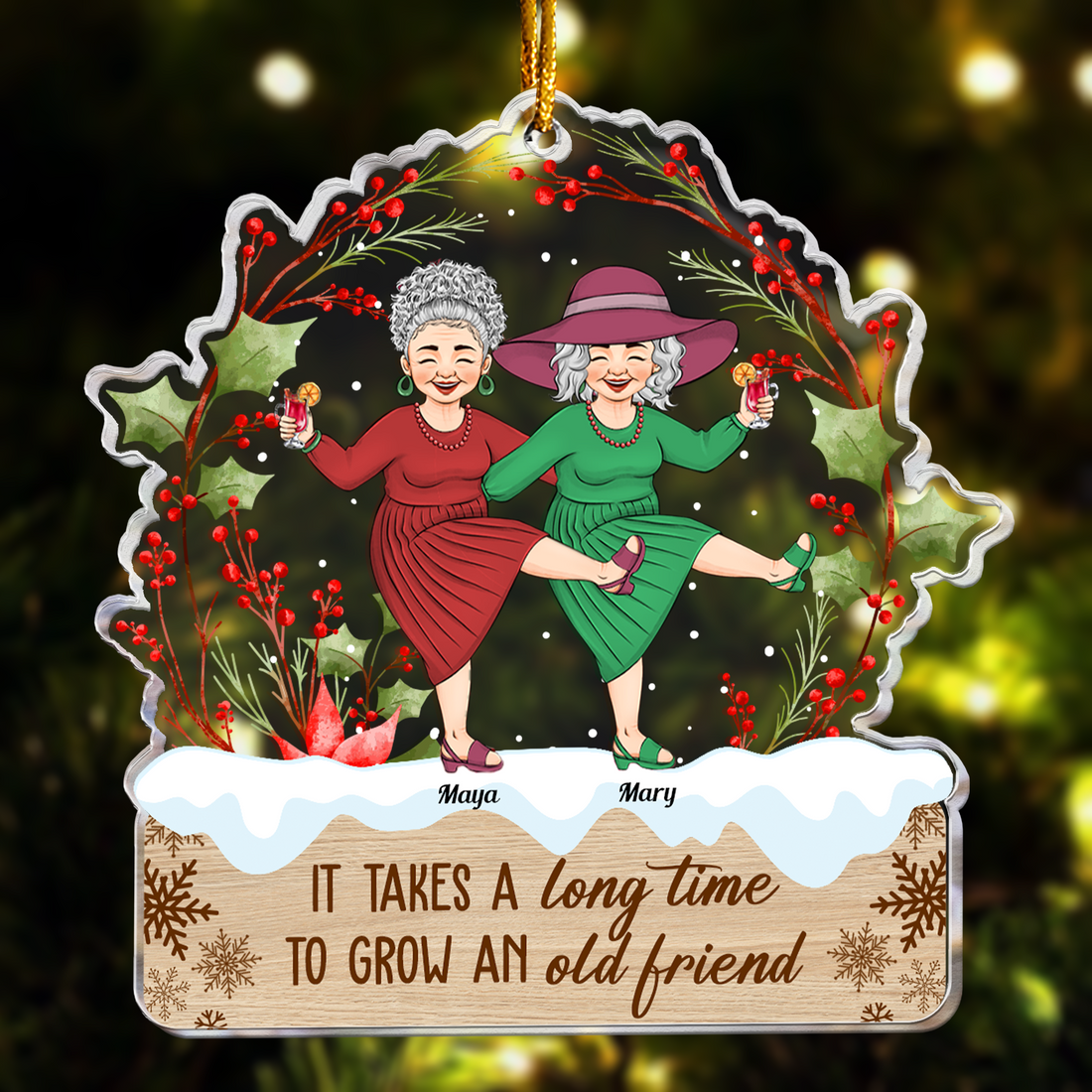It Takes A Long Time To Grow An Old Friend - Personalized Acrylic ...