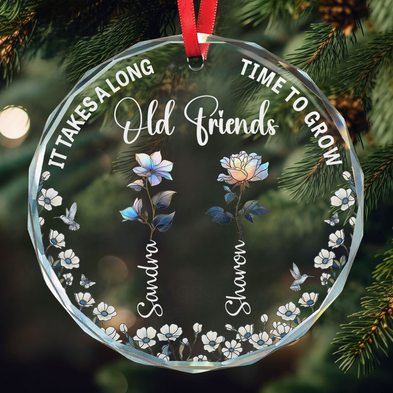 It Takes A Long Time To Grow Old Friends Birth Flowers - Personalized ...