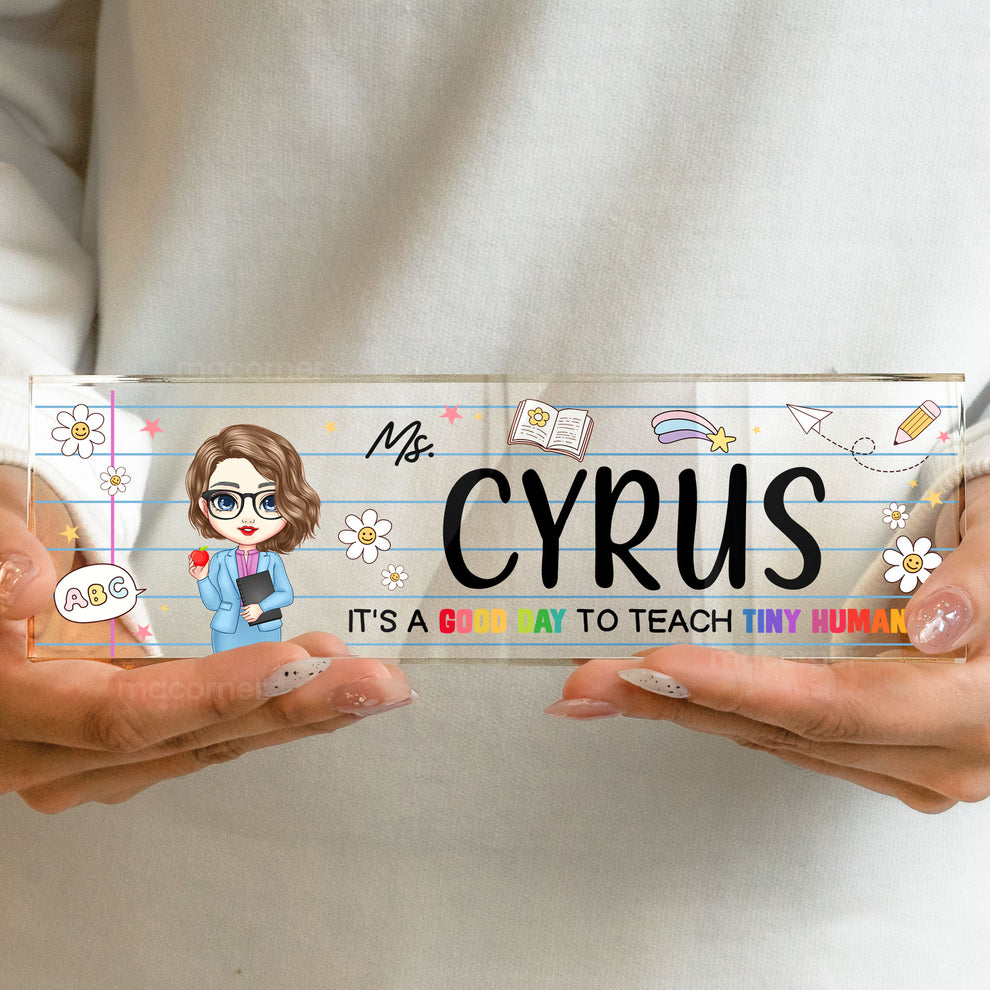 It's A Good Day To Teach - Personalized Name Plate – Macorner