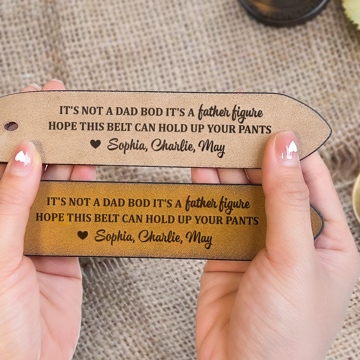 It's Not A Dad Bod It's A Father Figure - Personalized Engraved Leather ...