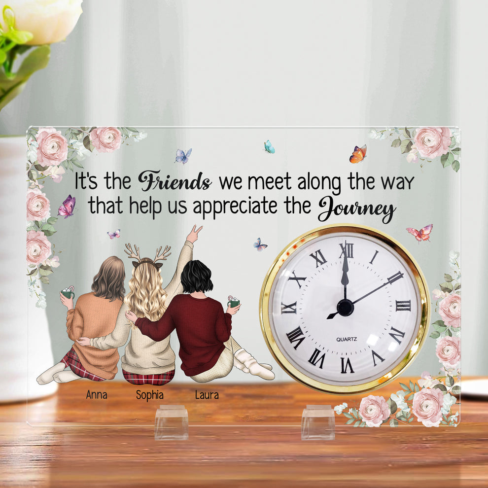 It's The Friends We Meet Along The Way - Personalized Acrylic Desk ...