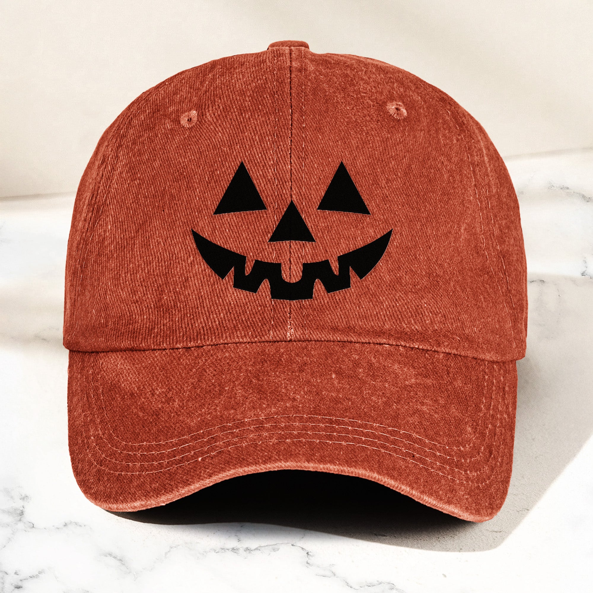 Jack-O'-Lantern Pumpkin Scary Halloween - Personalized Distressed Denim ...