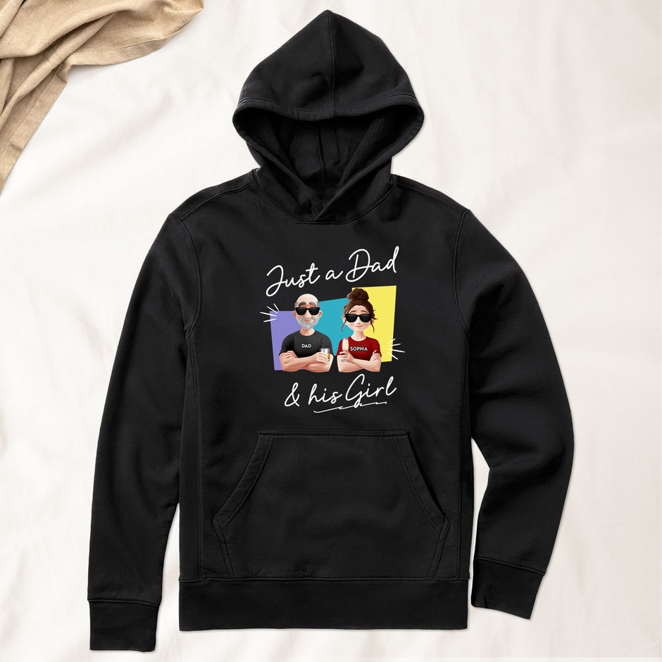 Father's Day Gifts, Just A Dad And His Girl - Personalized Shirt - Gif ...