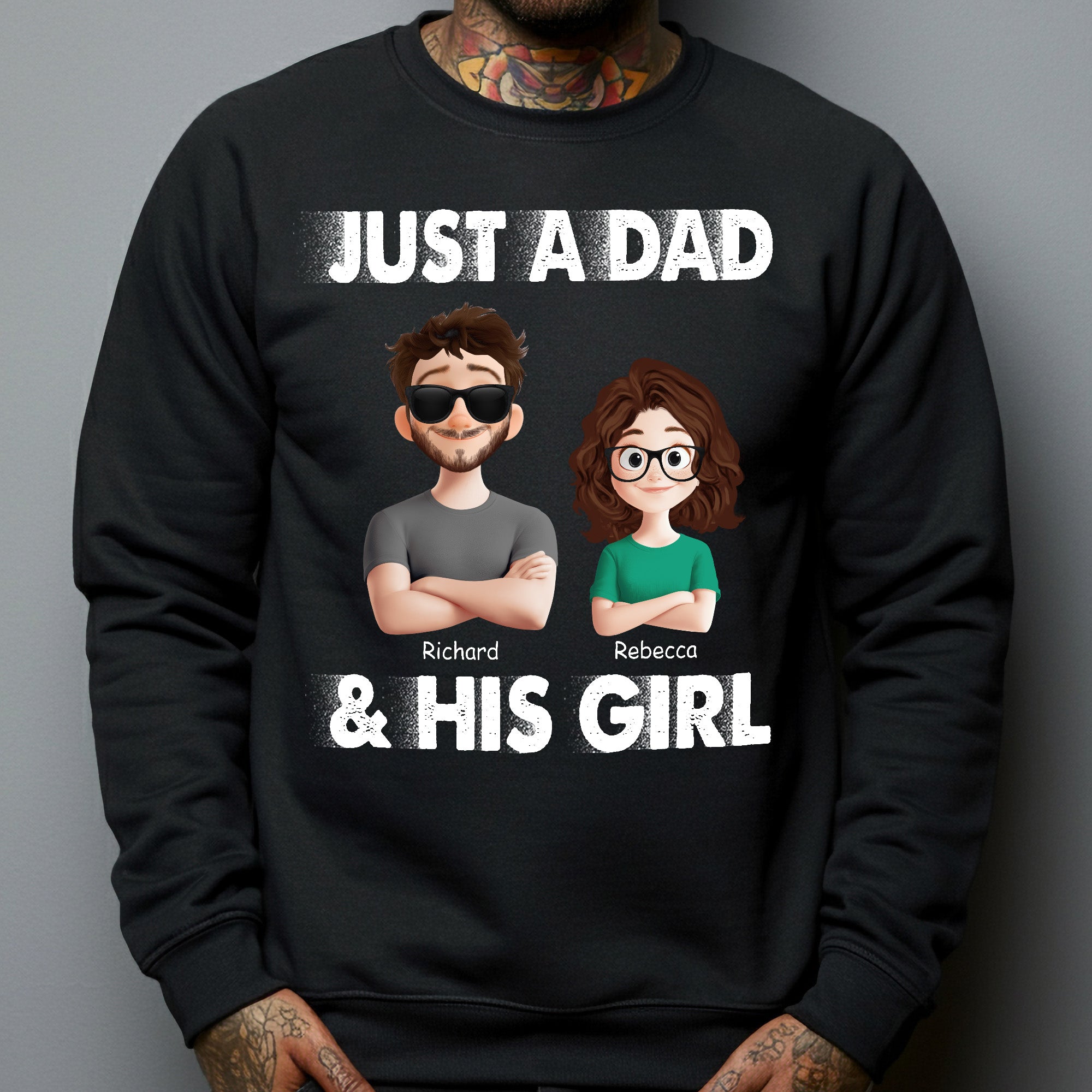 Just A Dad And His Kids - Personalized Shirt – Macorner