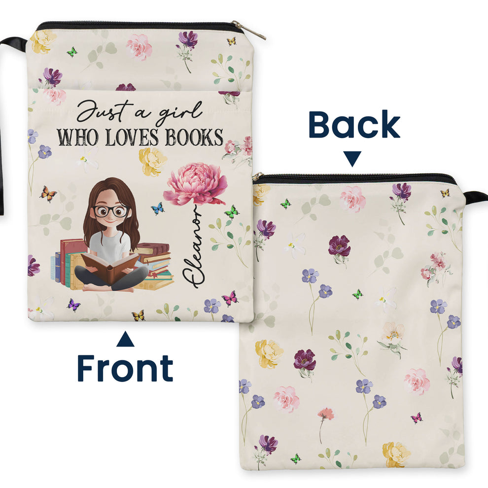 Just A Girl Who Loves Books - Personalized Book Sleeve – Macorner