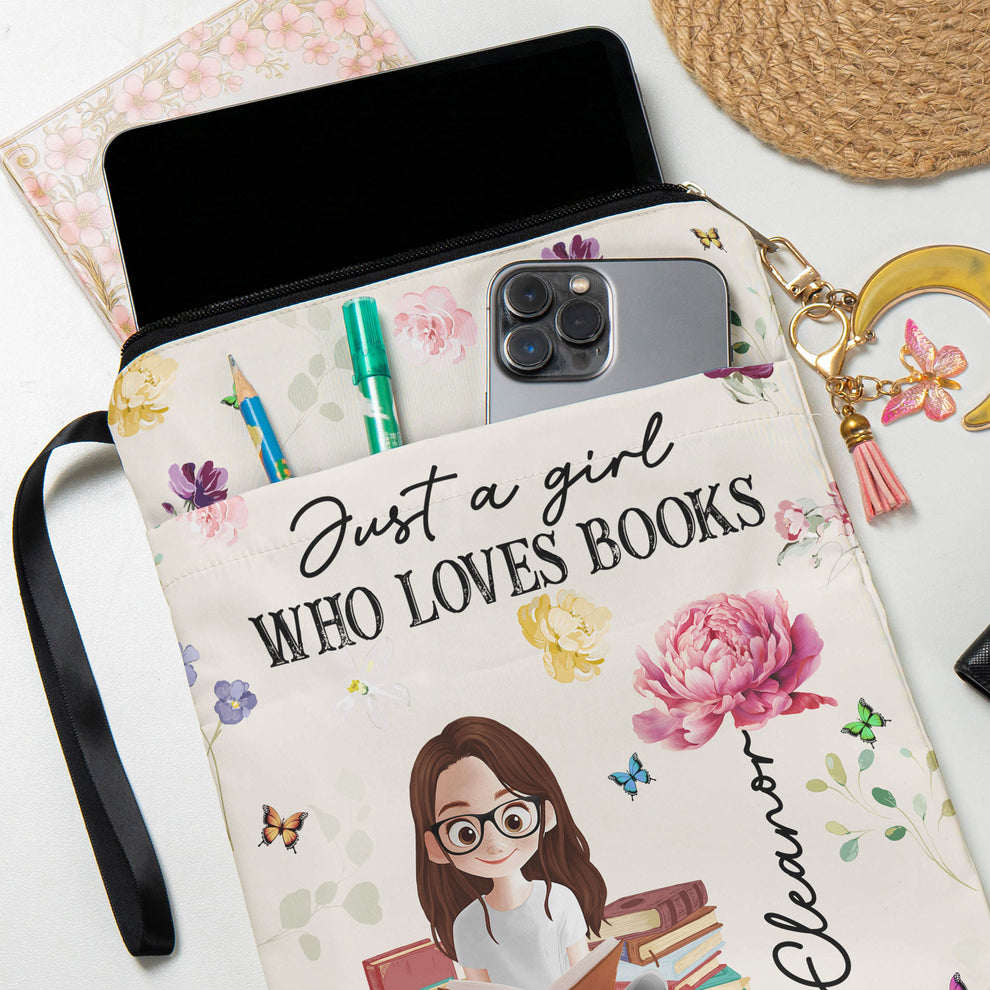 Just A Girl Who Loves Books - Personalized Book Sleeve – Macorner
