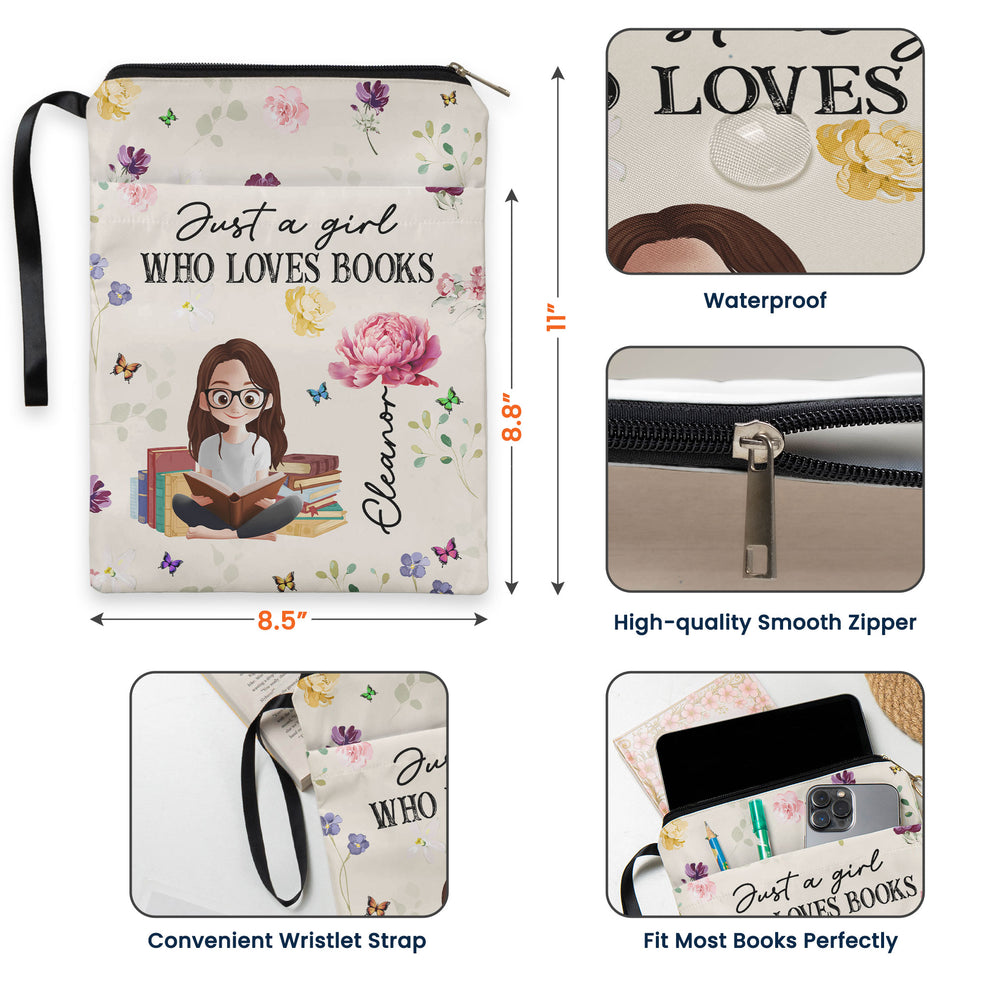 Just A Girl Who Loves Books - Personalized Book Sleeve – Macorner