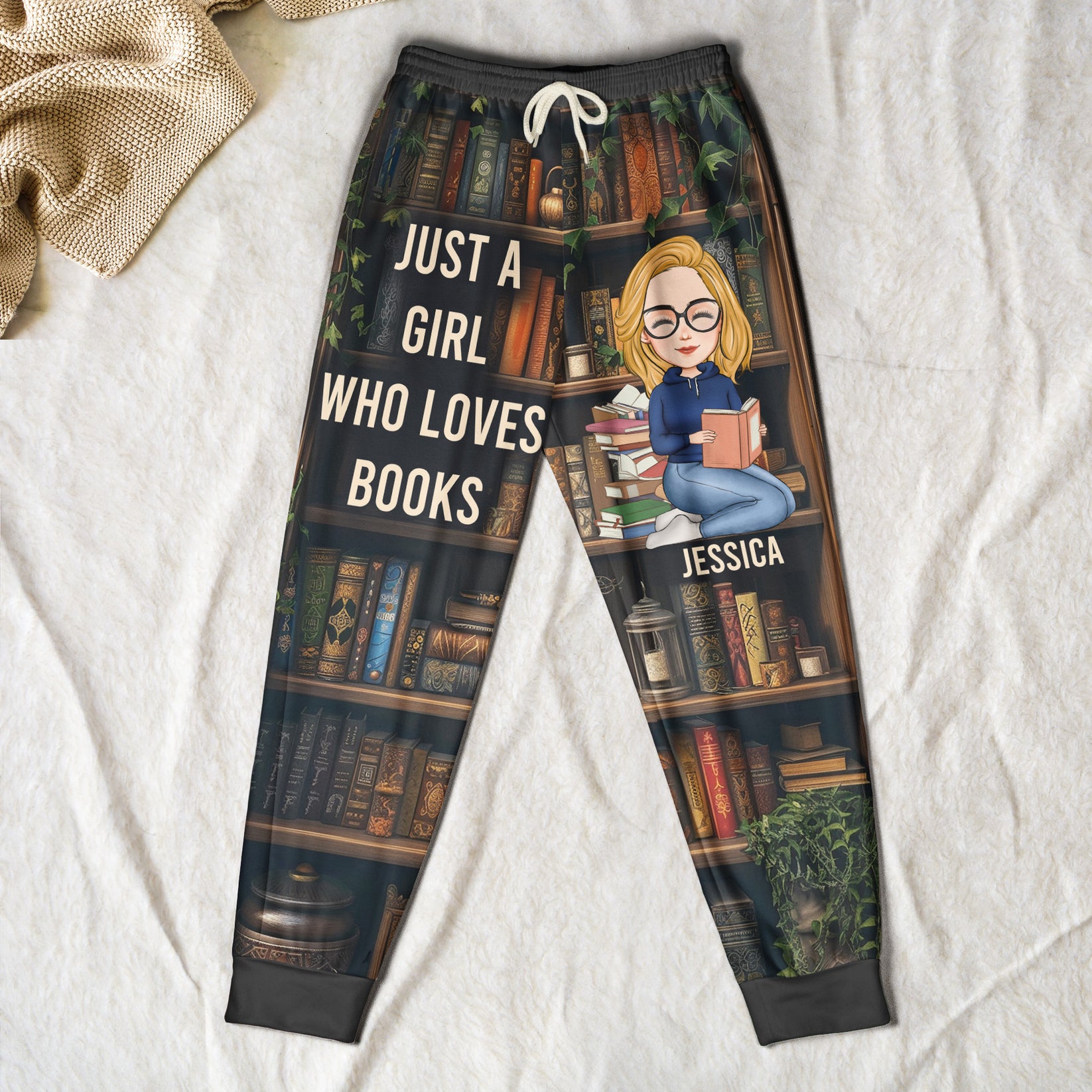 Just A Girl Who Loves Books - Personalized Sweatpants – Macorner