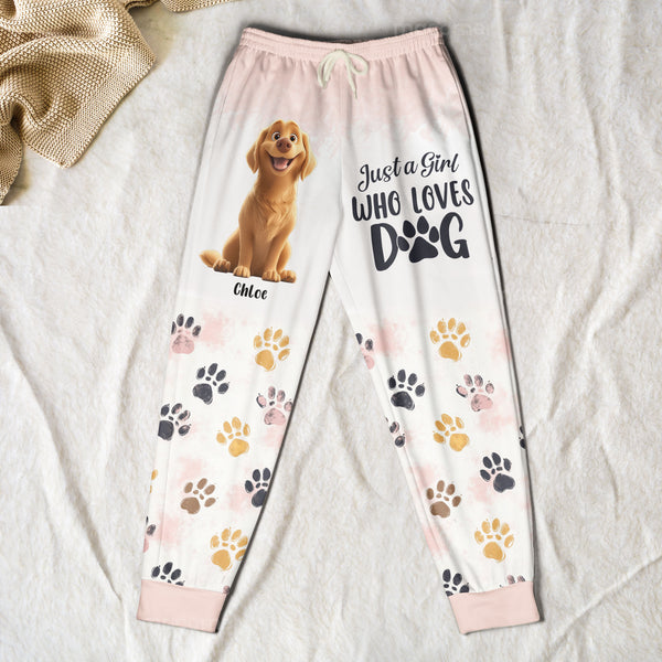 Just A Girl Who Loves Dogs - Personalized Sweatpants – Macorner