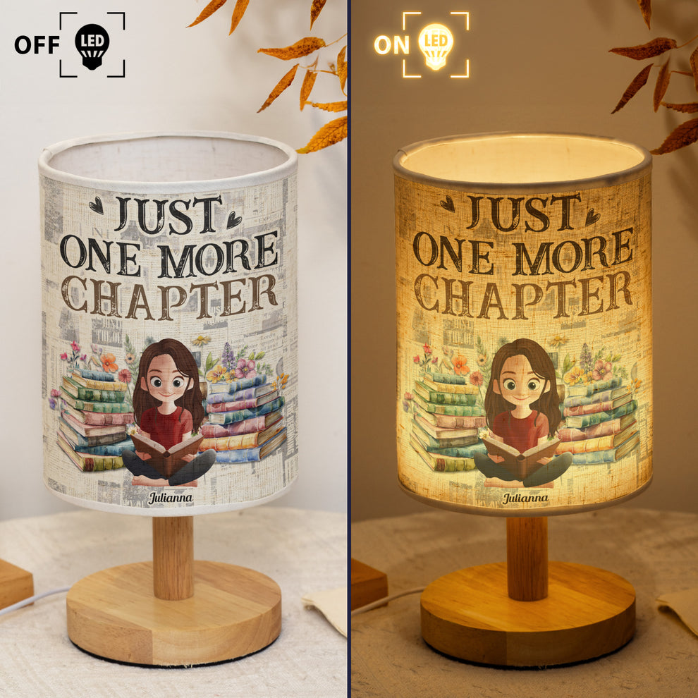 Just One More Chapter - Personalized Fabric Lamp – Macorner
