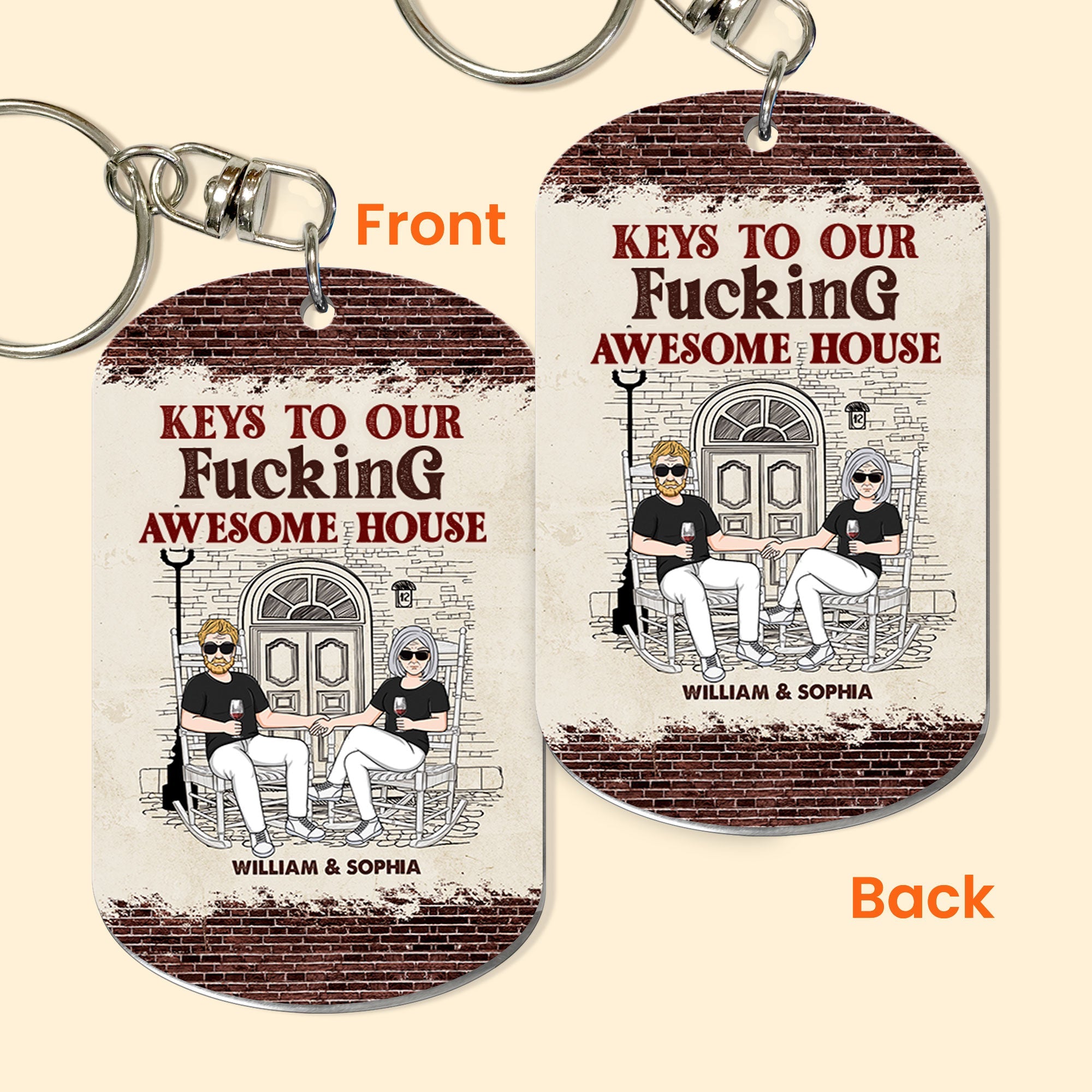 Keys To Our Awesome House - Personalized Keychain – Macorner