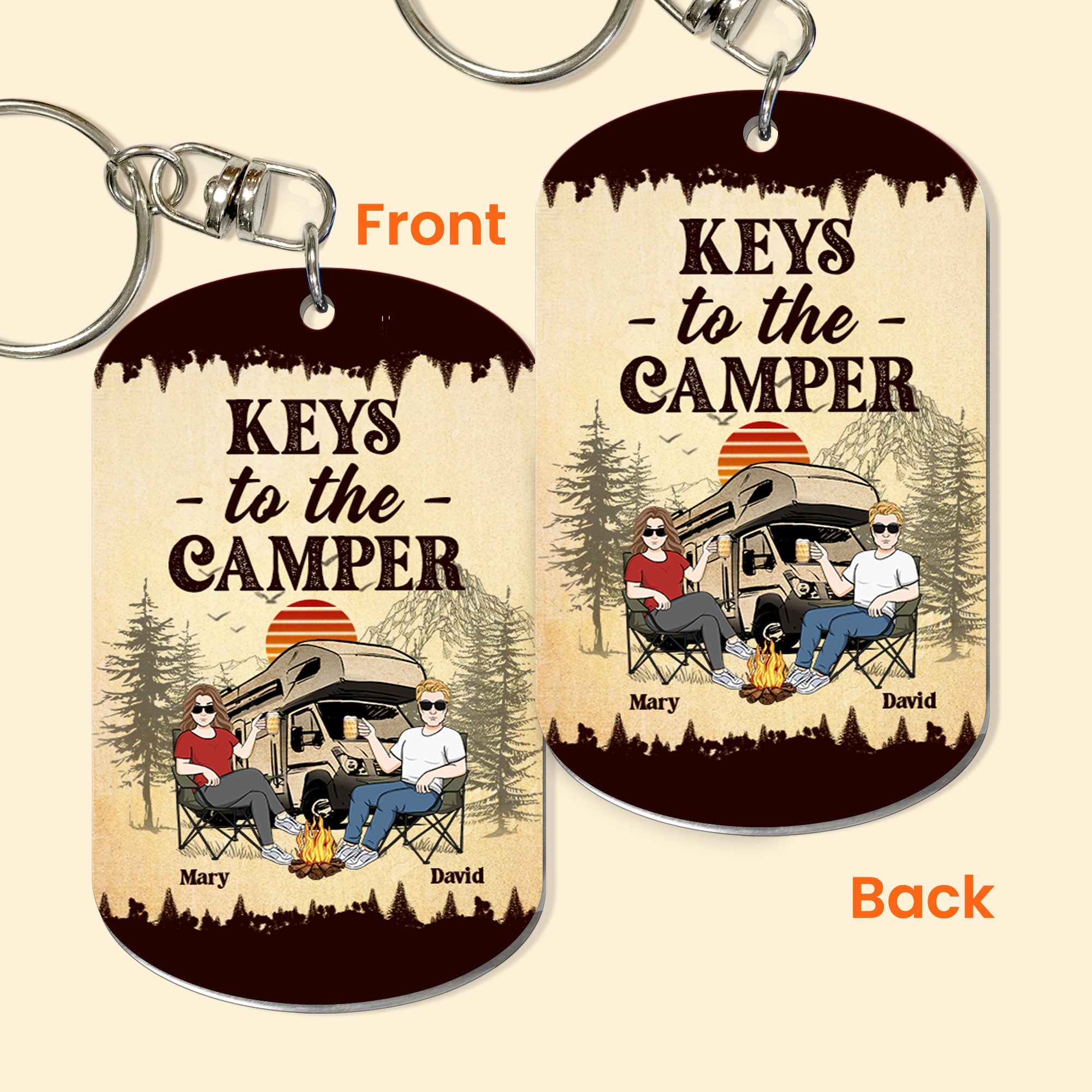 Keys To The Camper - Personalized Keychain – Macorner