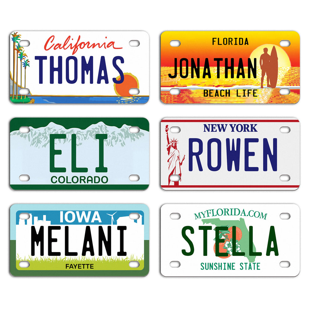 Kid Name Plates For Decoration - Personalized Mini License Plate – Macorner
