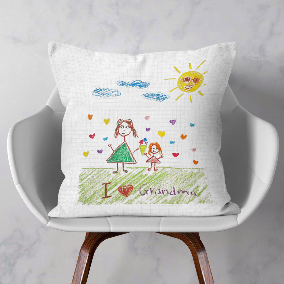 Kid's Artwork - Personalized Photo Pillow (Insert Included) – Macorner