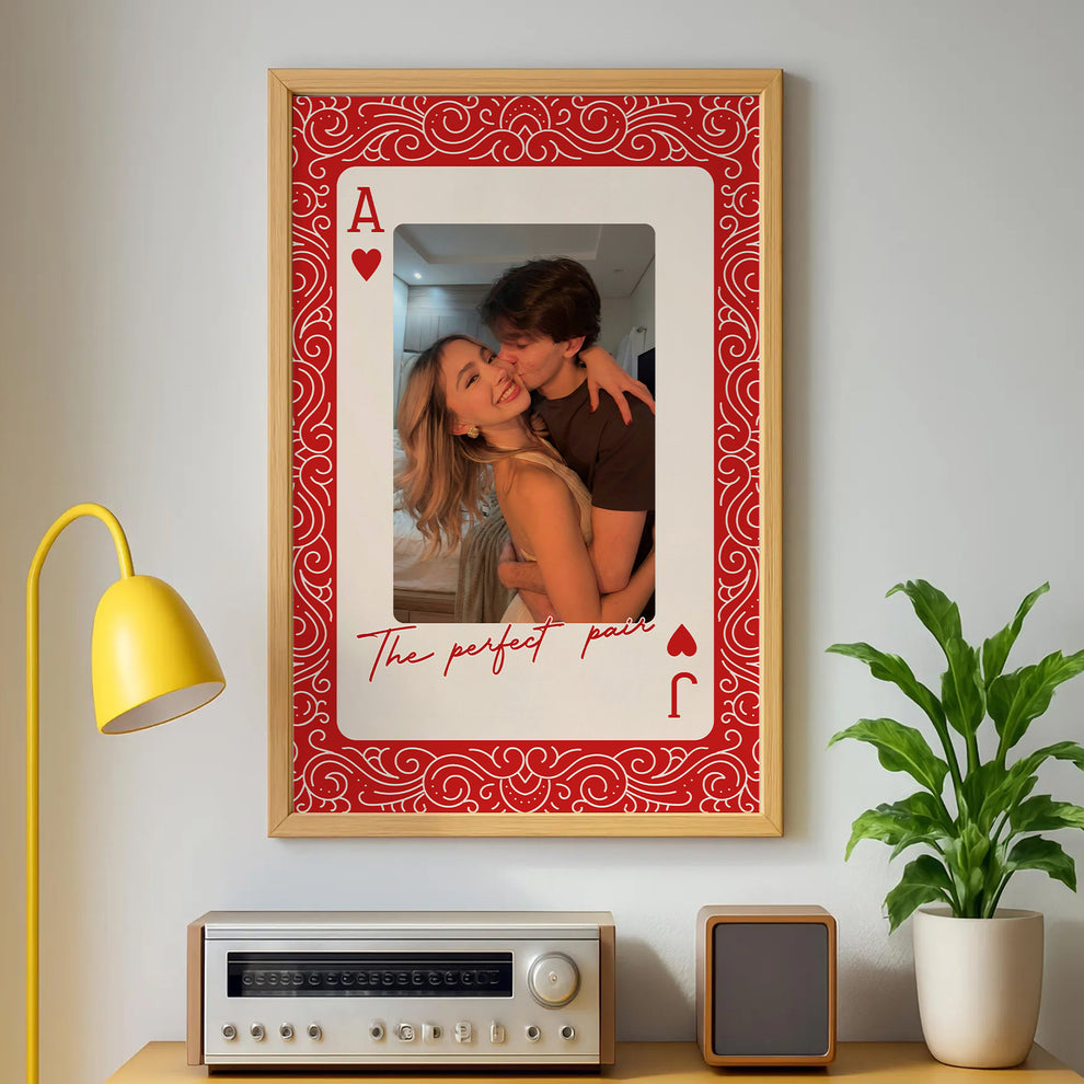 King And Queen Custom Couples Photo How Luck We Are - Personalized Pho ...