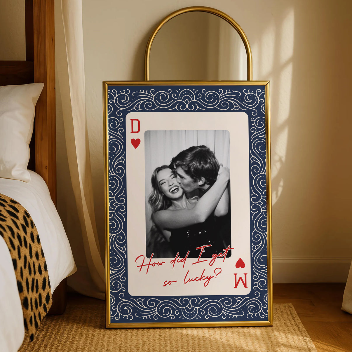 King And Queen Custom Couples Photo How Luck We Are - Personalized Pho ...