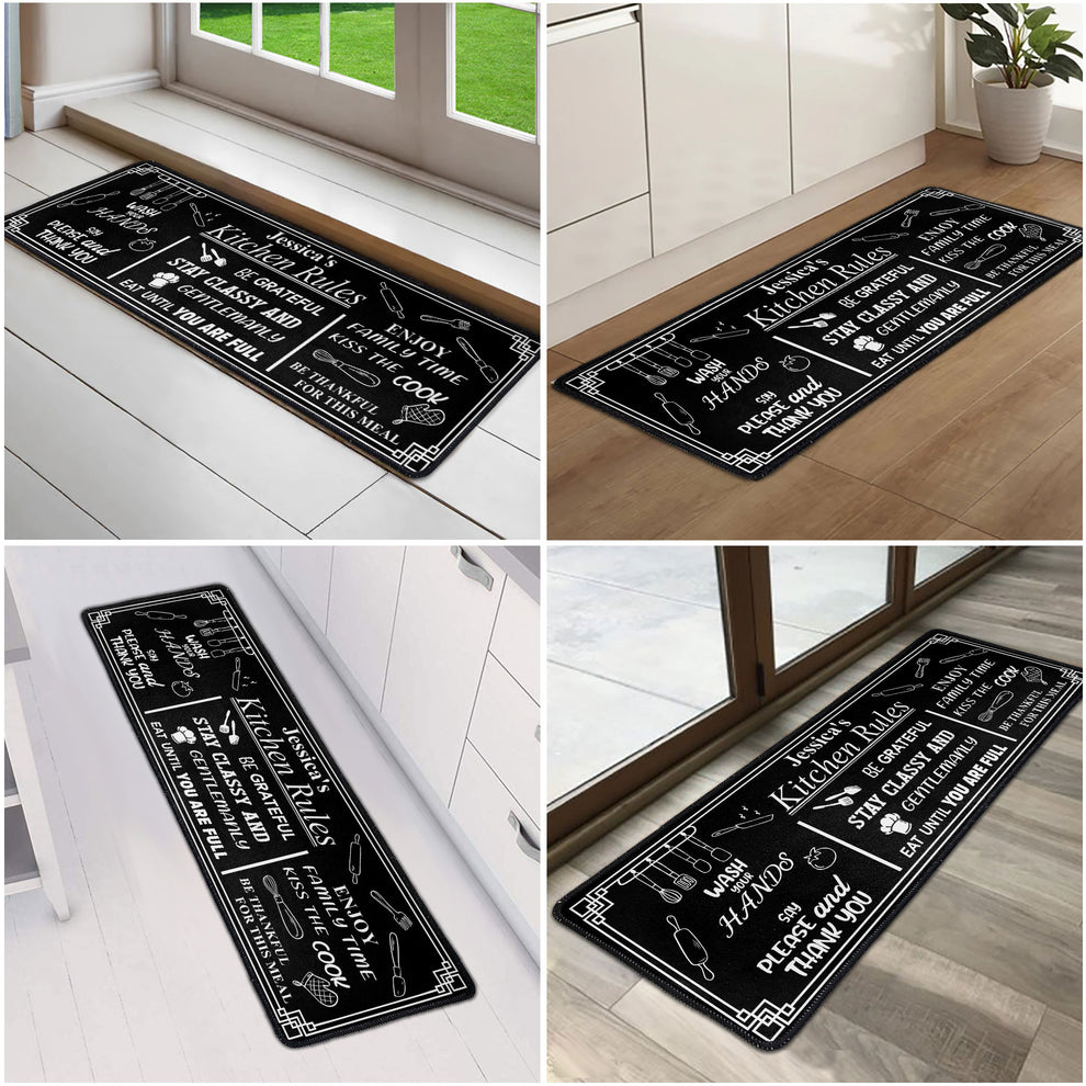 Kitchen Rules - Personalized Runner Rug – Macorner