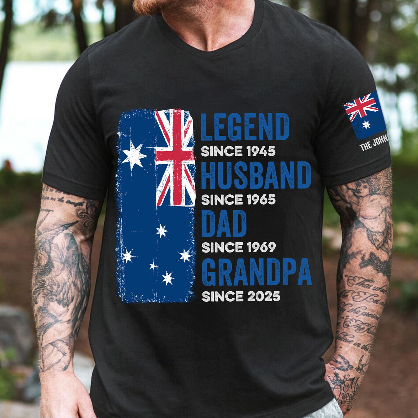 Father's Day Gifts, Legend, Husband, Dad And Grandpa - Australia Flag ...