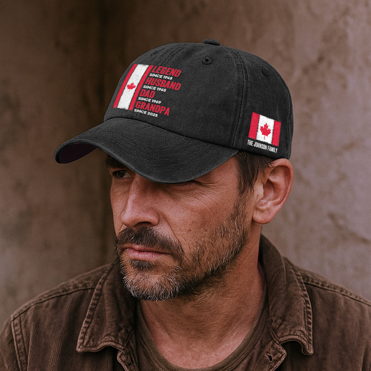Legend, Husband, Dad And Grandpa - Canada Flag Version - Personalized ...