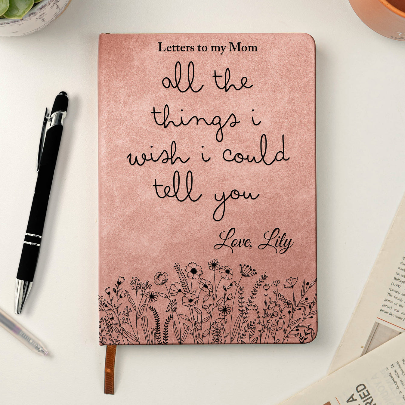 Letter To Loved One Grief & Remembrance Book - Memorial Journal ...