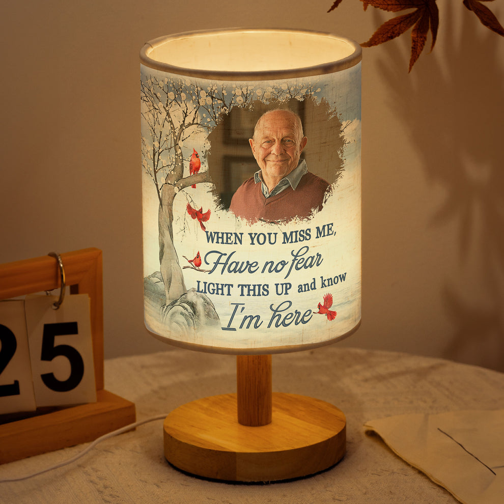 Light This Up I'm Always With You - Personalized Photo Fabric Lamp ...