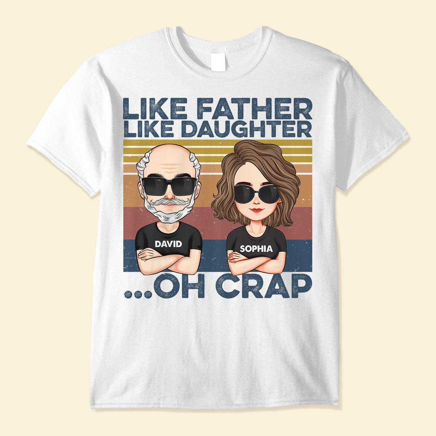 Like Father Like Daughter - New Version - Personalized Matching Family ...