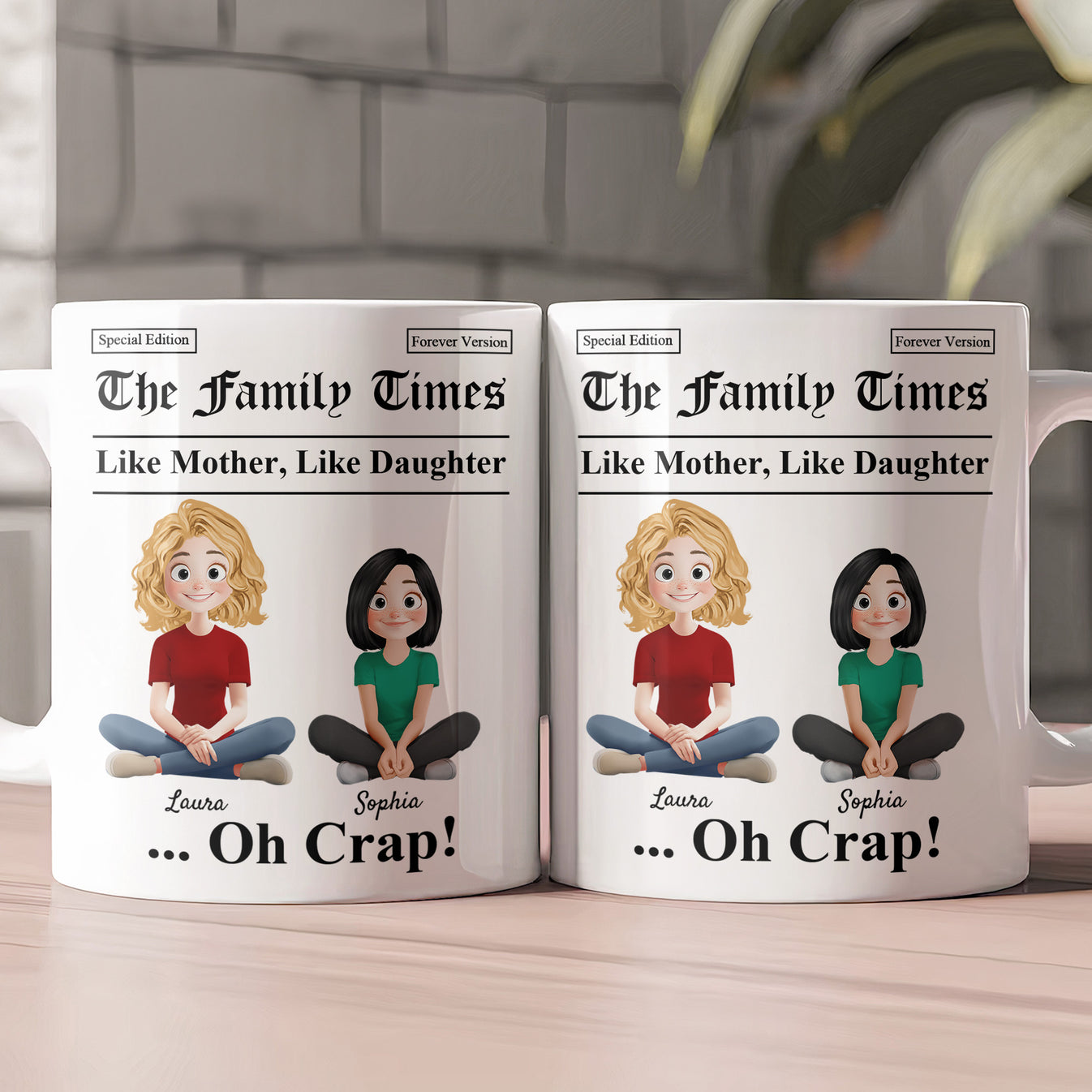 Like Mother Like Daughter, Son, Children ...Oh Crap! - Personalized Mug ...