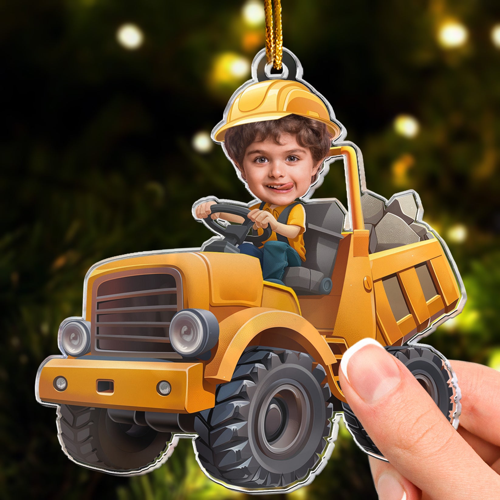 Little Boy Riding Construction Truck - Flat Design - Gifts For Kids ...