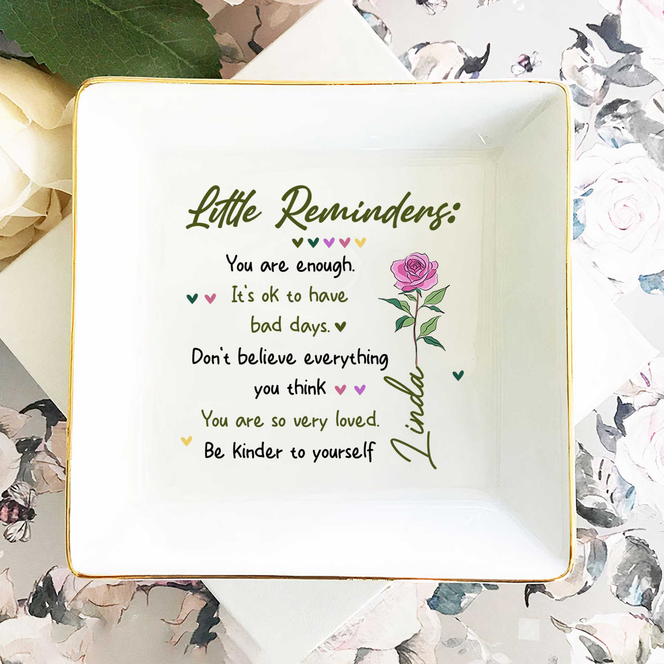 Little Reminders Birth Flower Gift For Daughter - Personalized Jewelry ...