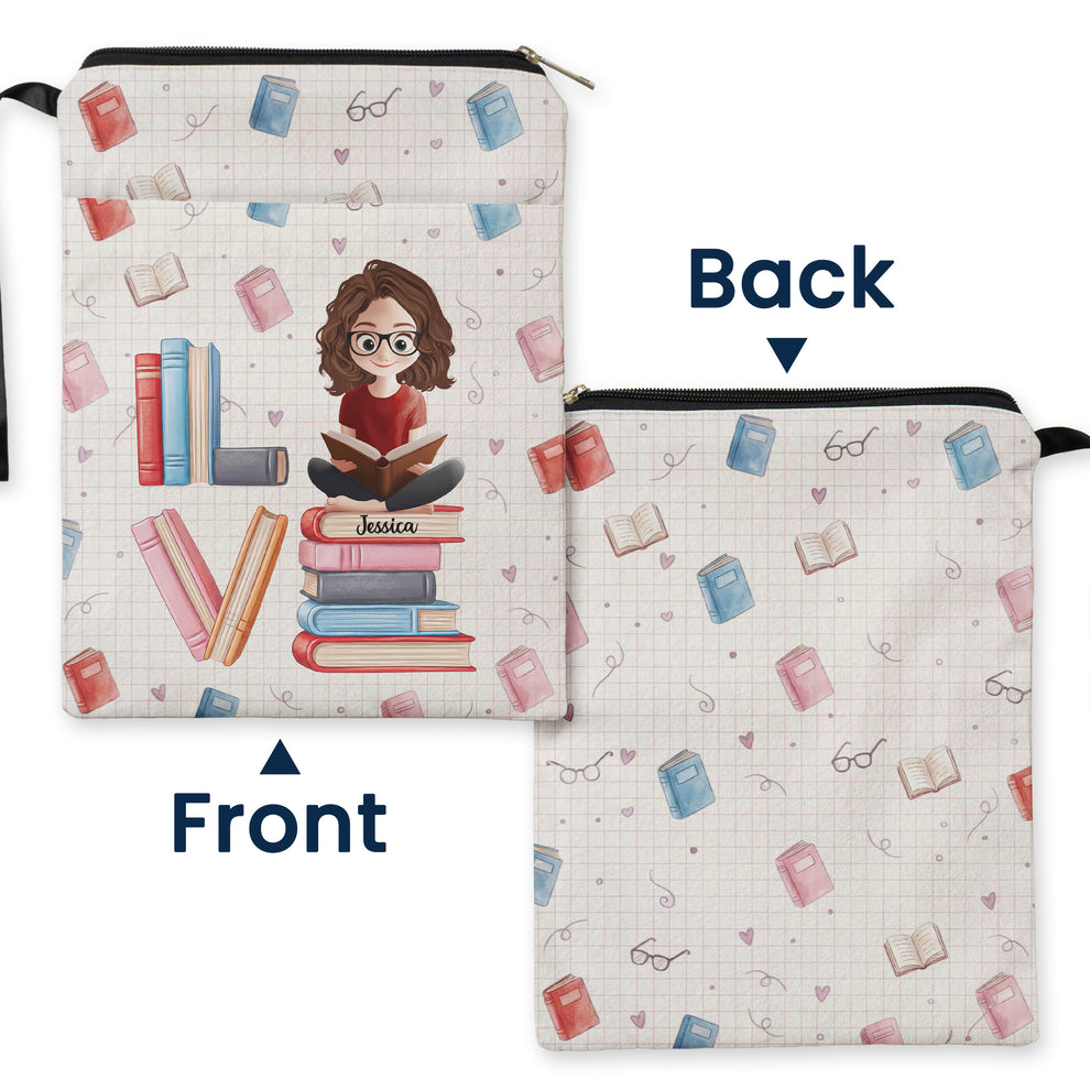 Love Book Cute Cartoon - Personalized Book Sleeve – Macorner
