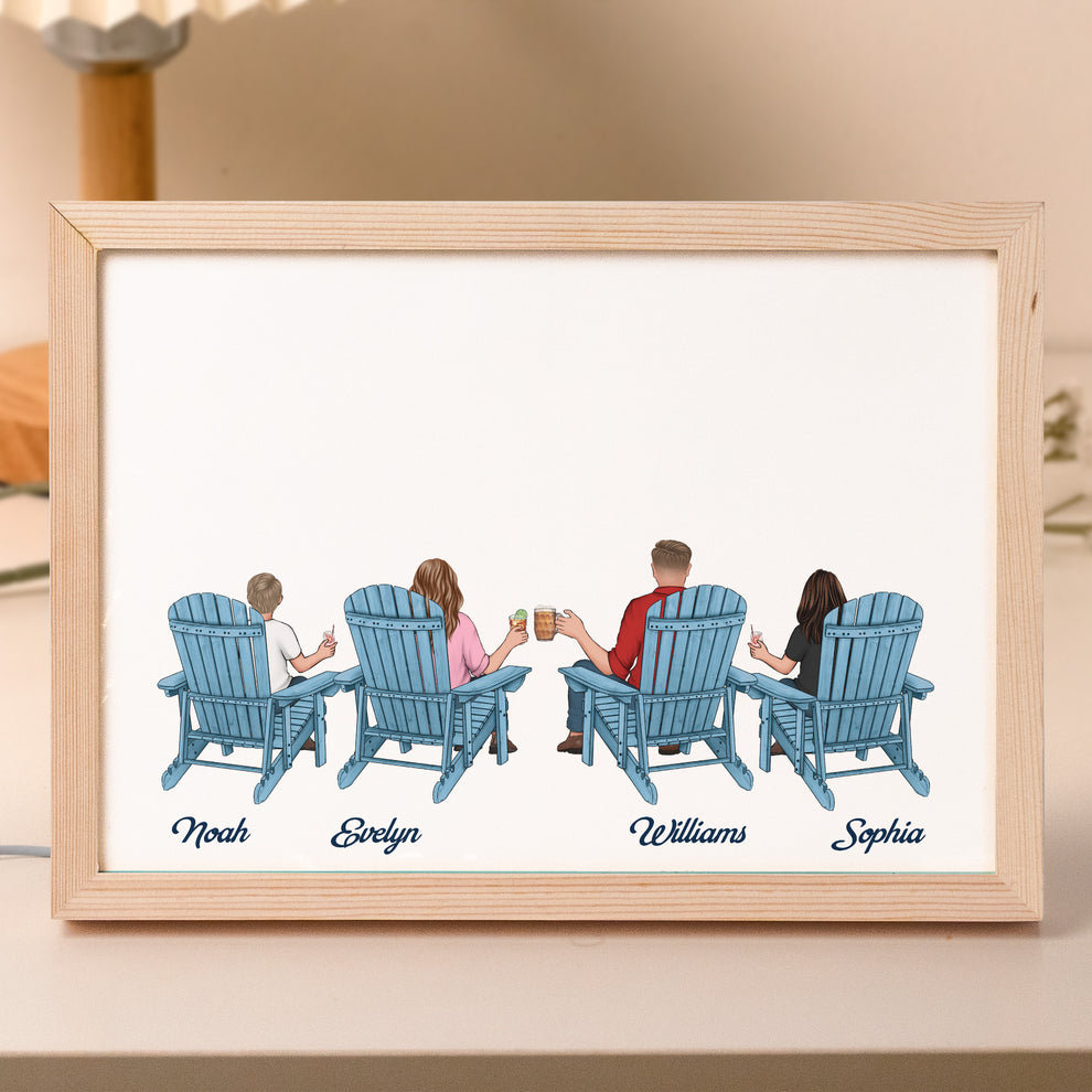 Love Makes A Family - Personalized Light Up Picture Frame – Macorner
