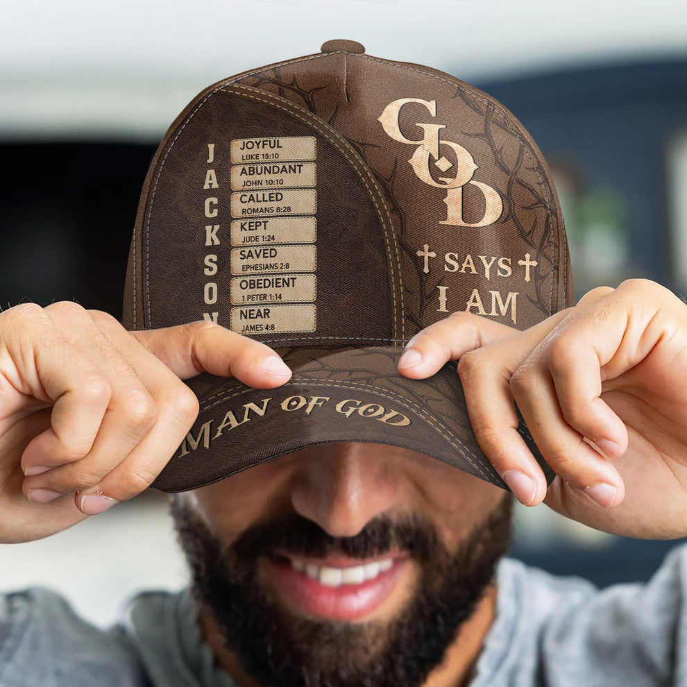 Father's Day Gifts, Man Of God - Personalized Classic Cap – Macorner