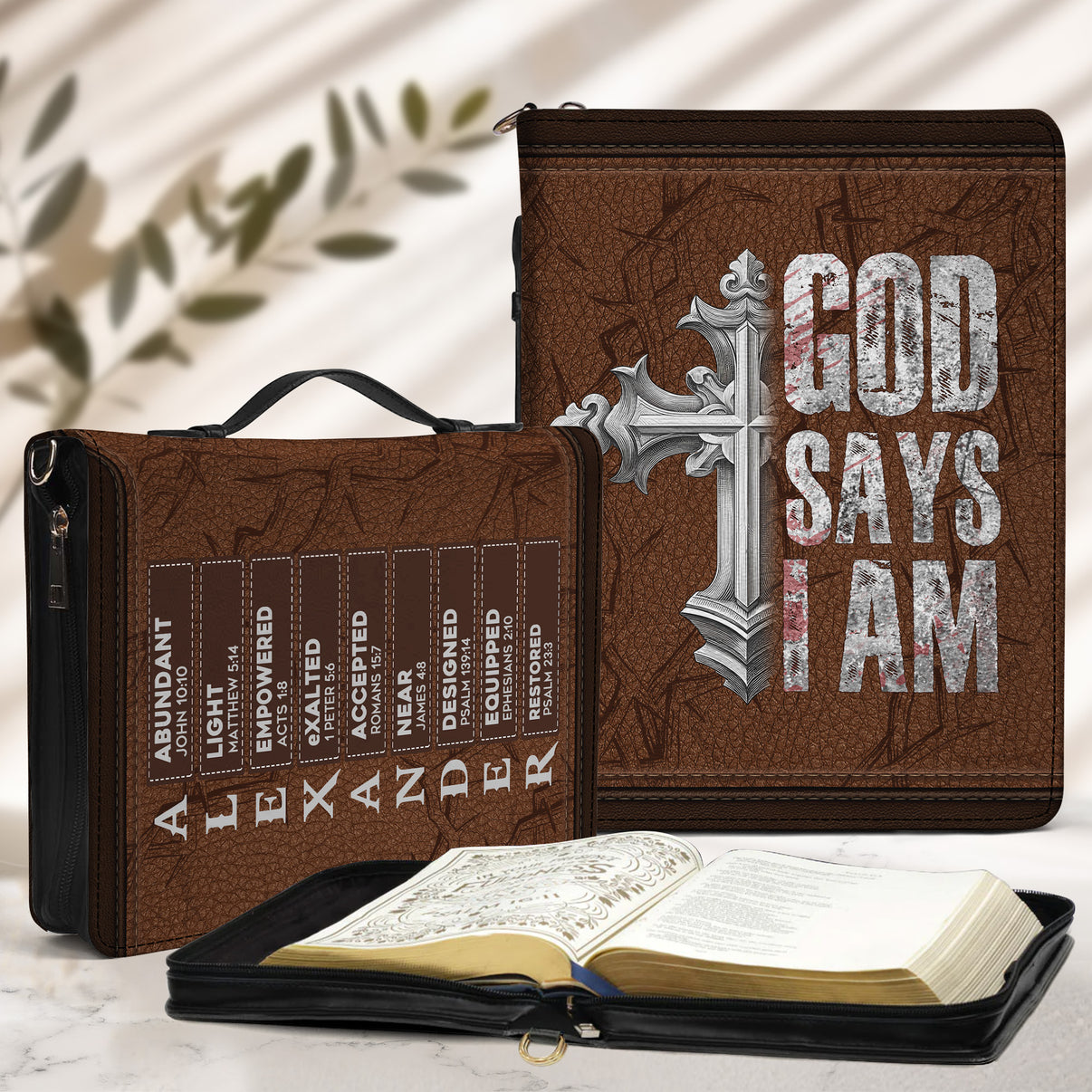 Man Of God Religious Gift For Him - Personalized Bible Cover – Macorner
