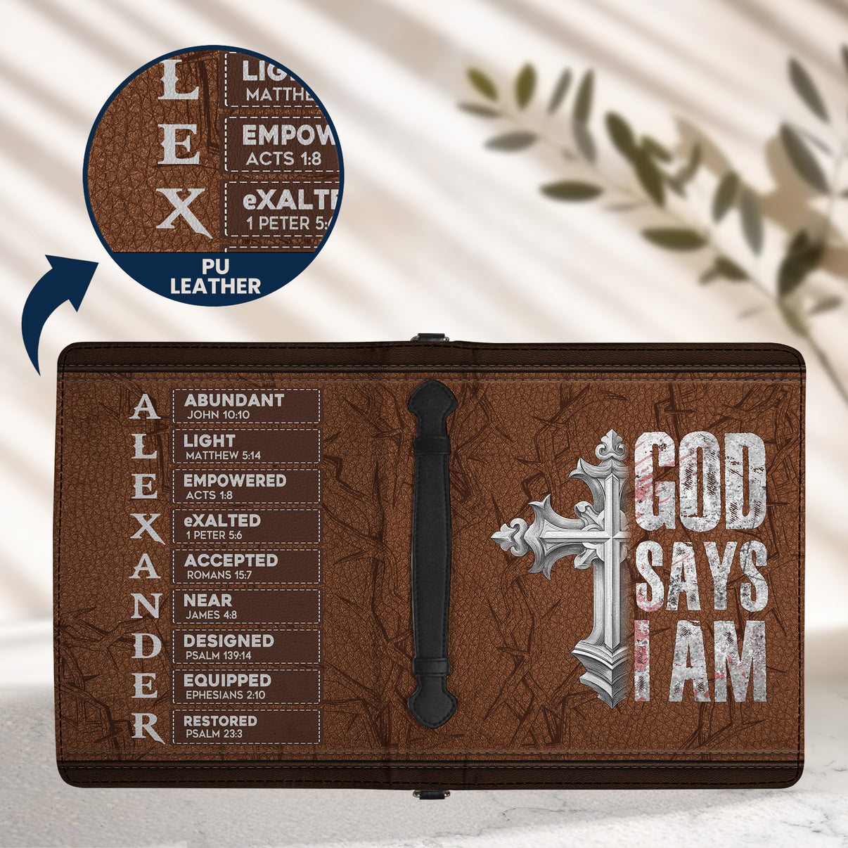 Man Of God Religious Gift For Him - Personalized Bible Cover – Macorner