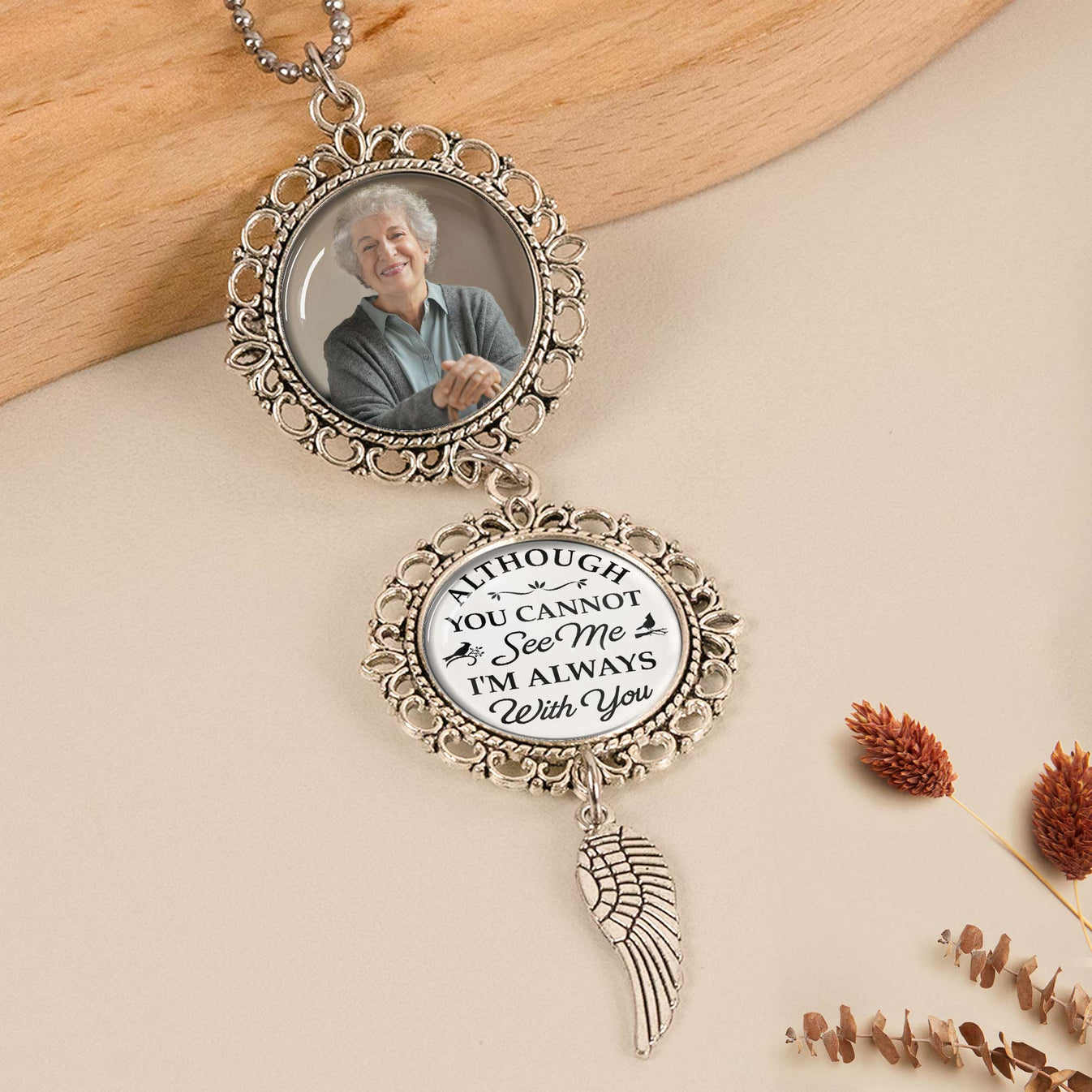Memorial Car Charm I'm Always With You - Personalized Photo Car ...