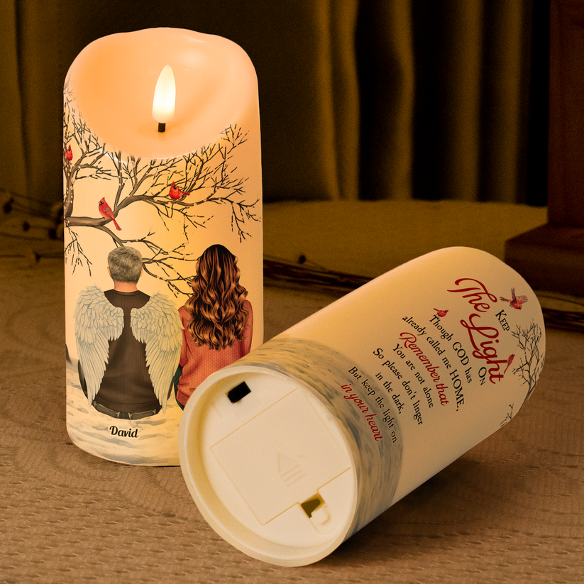 Memorial Led Candle Keep The Light On - Personalized Led Candle – Macorner
