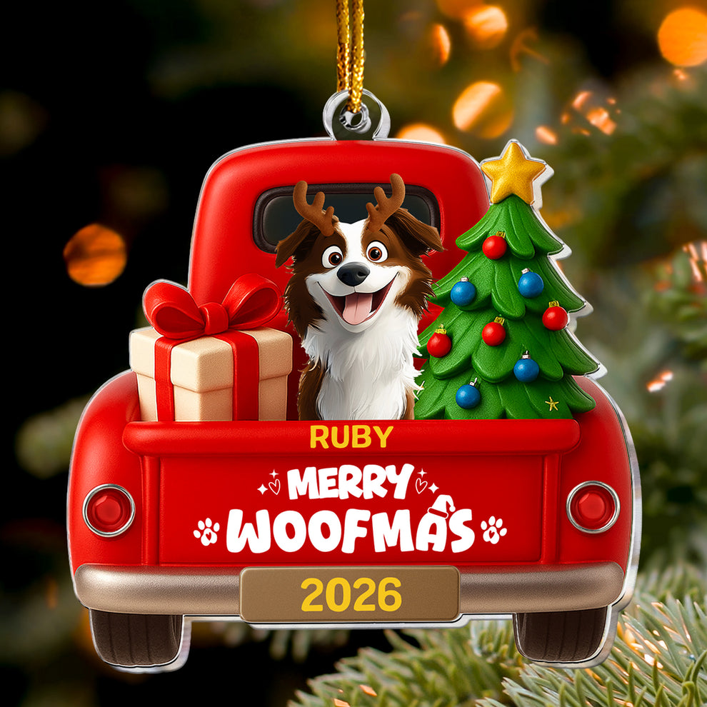 Merry Christmas Pet Lovers - Personalized Acrylic Ornament – Macorner