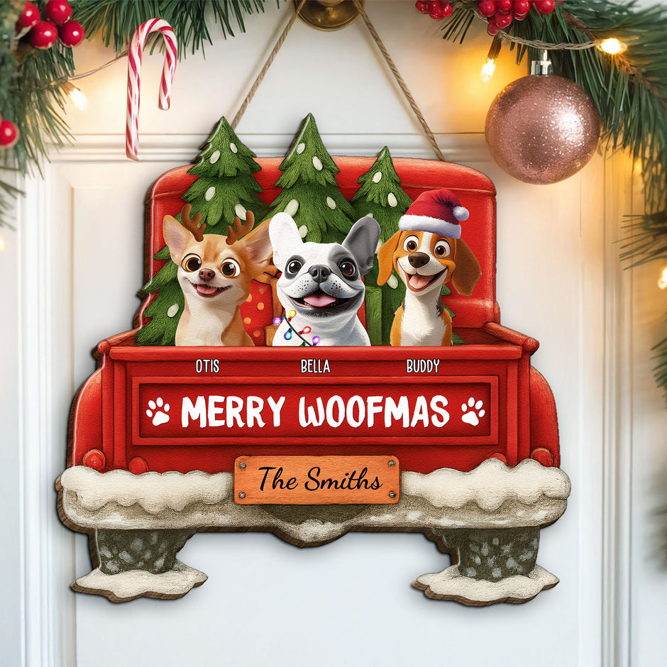 Merry Woofmas - Personalized Wood Sign – Macorner