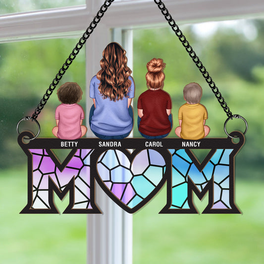 Mother & Children Bond - Personalized Window Hanging Suncatcher - Gift ...