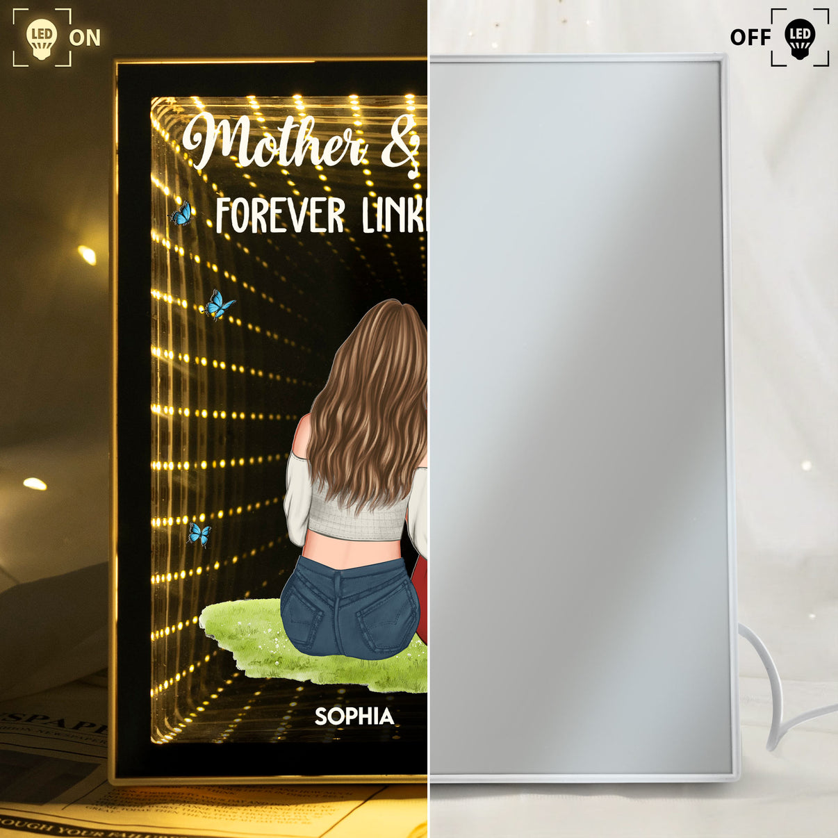 Mother And Daughter Forever Linked Together - Personalized Infinity ...